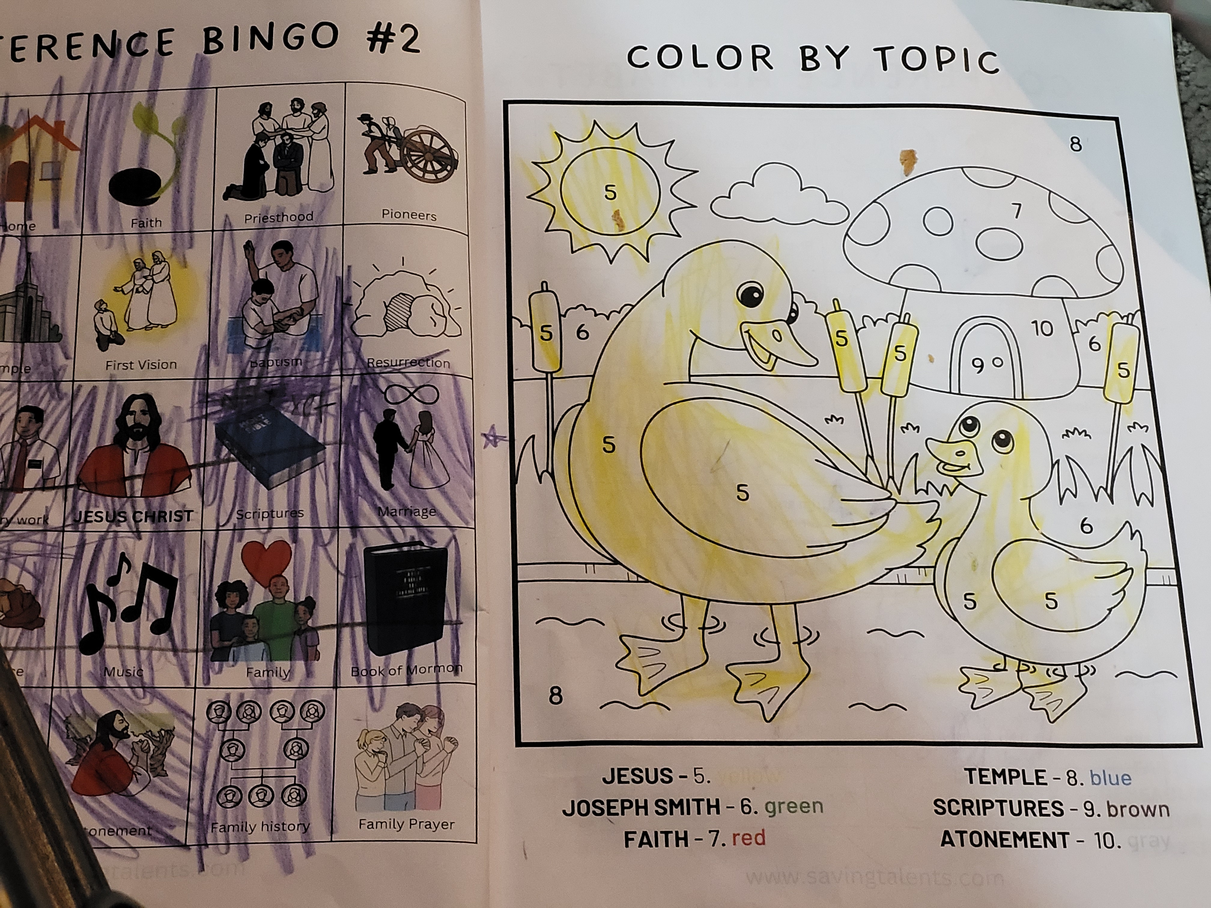 Free Printable General Conference Activity Book for Kids - Saving Talents