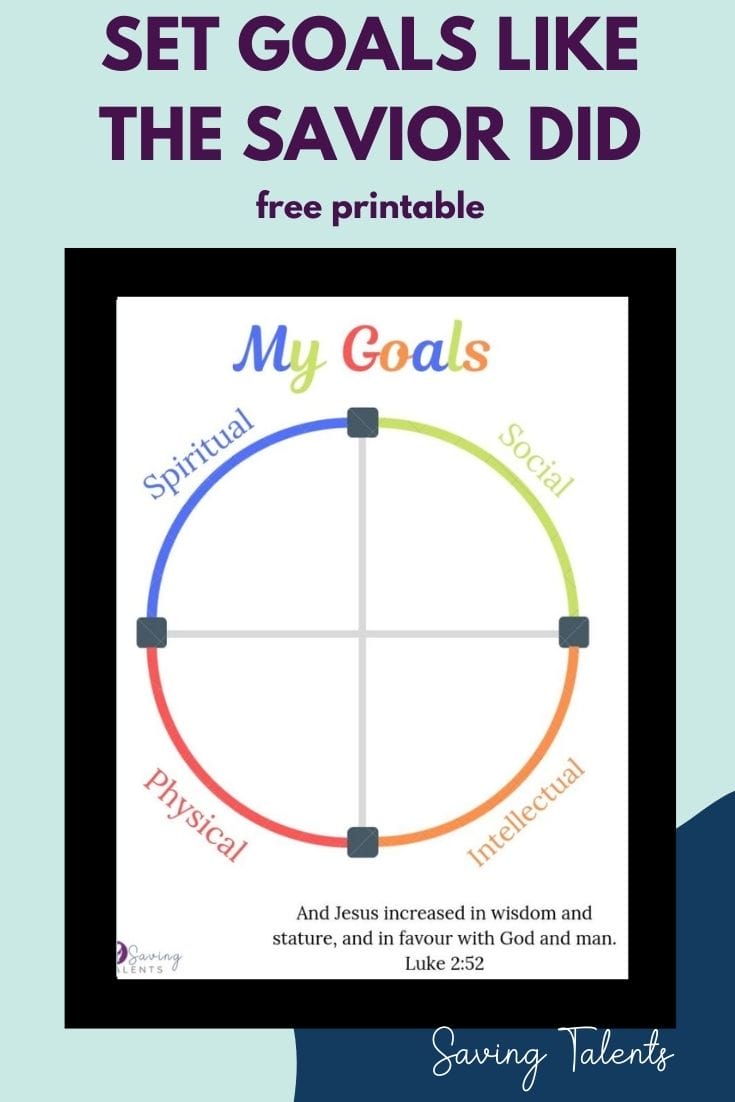 Free Printables for Setting Personal Development Goals Like Christ