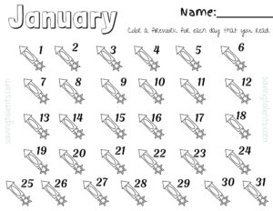 Free Printable Reading Charts for Kids (Month by Month) - Saving Talents