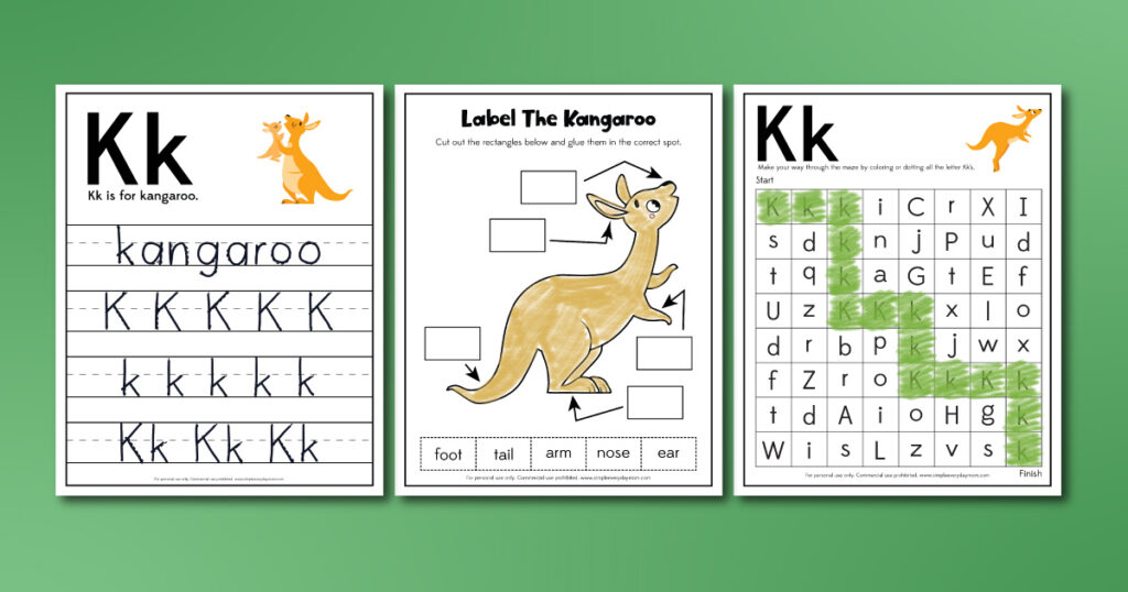 Letter K Crafts, Printables, & Activities - Saving Talents