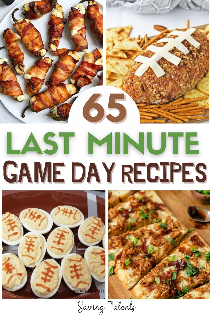 Last Minute Game Day Recipes for a Super Bowl Football Party