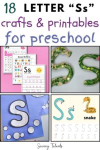 Letter S Crafts, Printables, Worksheets, and Activities - Saving Talents