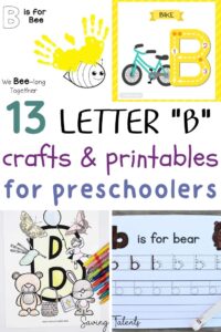 Free Letter B Crafts & Activities for Preschoolers - Saving Talents