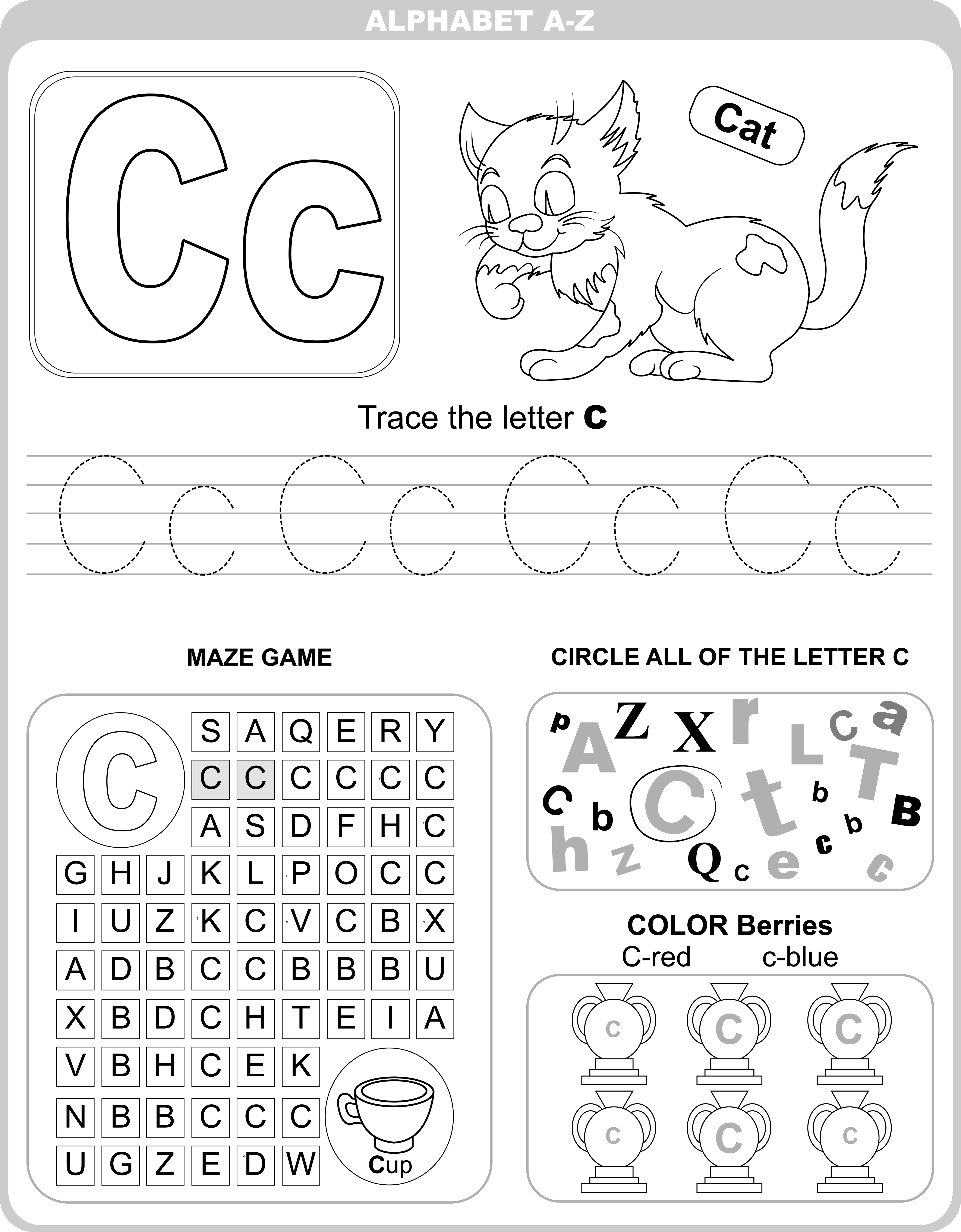15 Letter C Crafts and Printables - Saving Talents