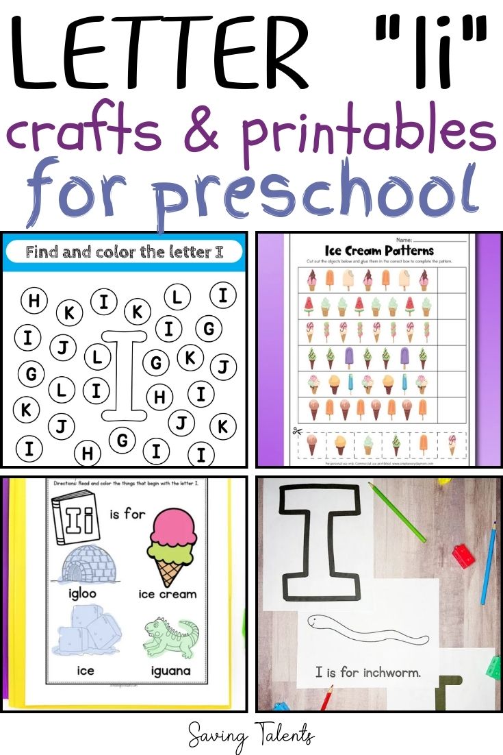 Letter I Crafts - Saving Talents
