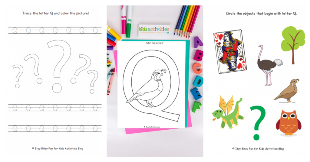 Letter Q Crafts, Printables, and Activities - Saving Talents