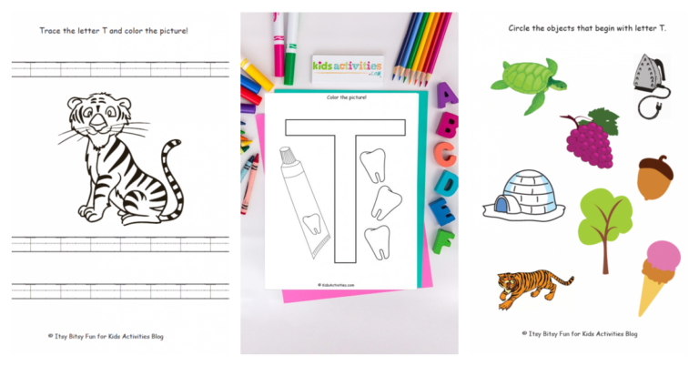 Free Letter T Crafts, Worksheets, Activities, and More - Saving Talents