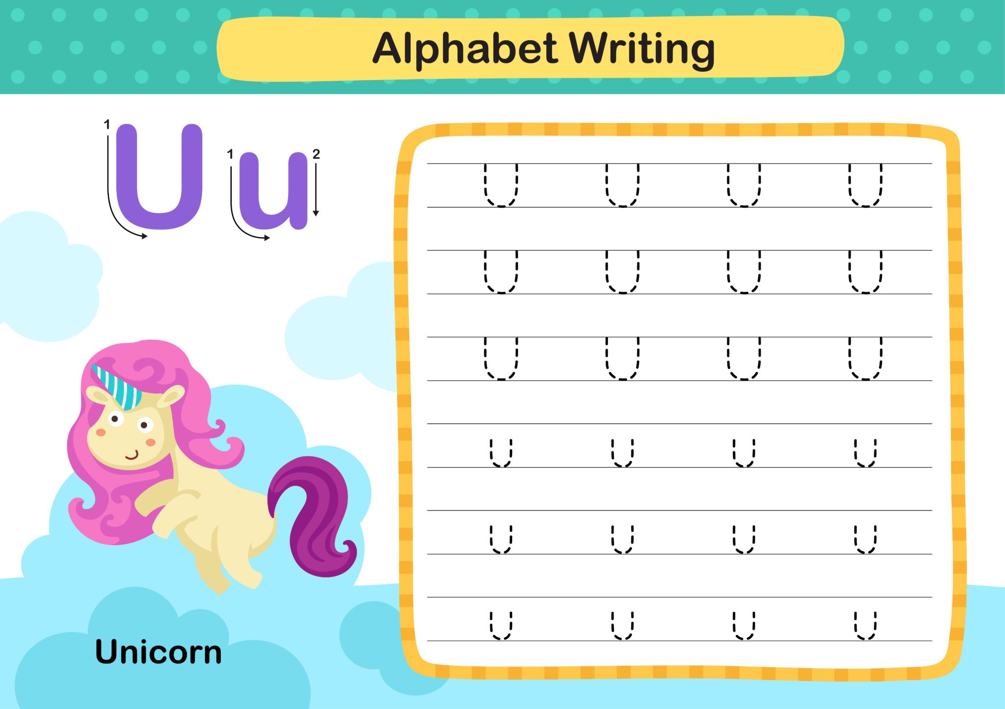 Free Letter U Crafts, Printables, Worksheets, and Activities - Saving ...