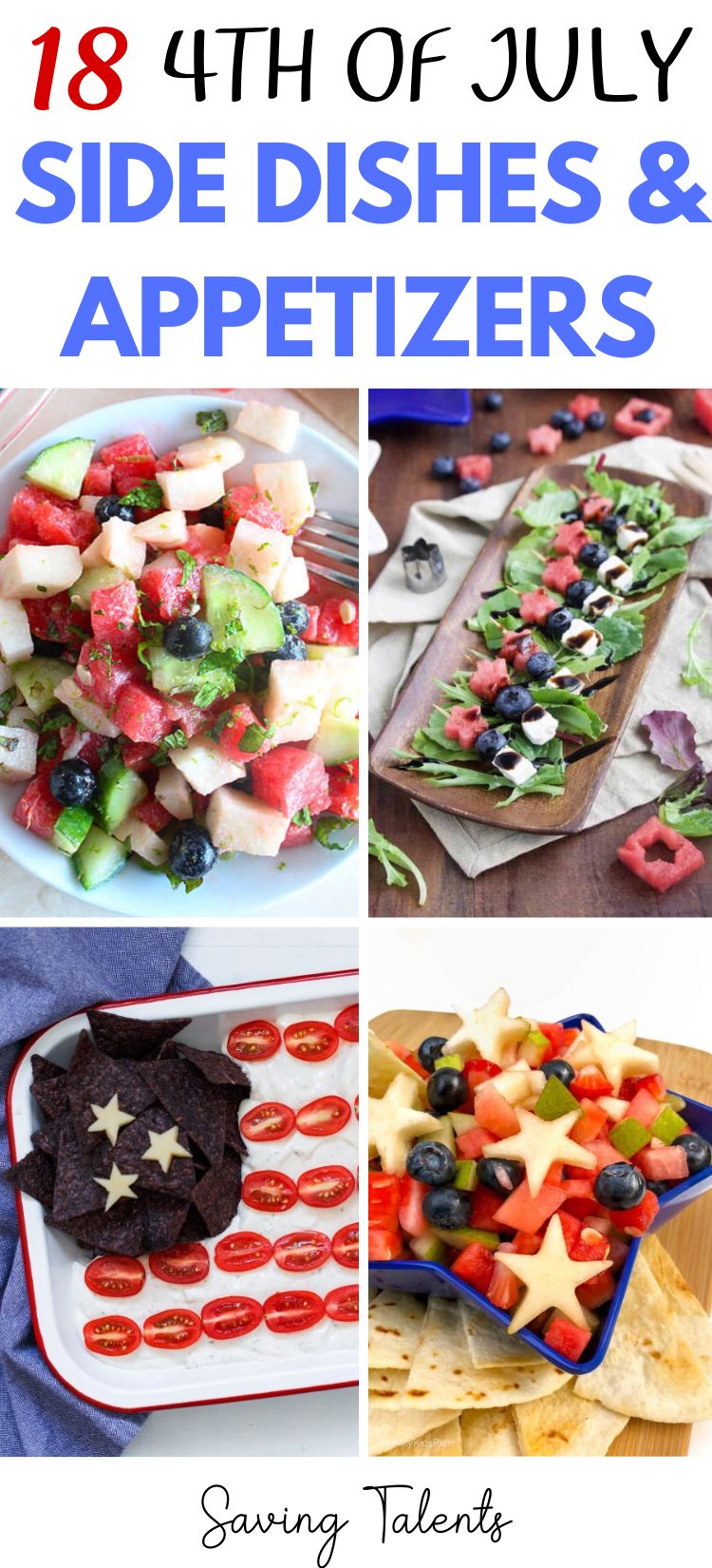 18 Delicious Patriotic 4th of July Side Dishes & Appetizers - Saving ...