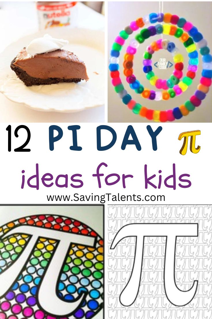 Pi Day Crafts and Activities for Kids - Saving Talents
