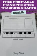 Free Printable Piano Practice Tracking Charts - Saving Talents