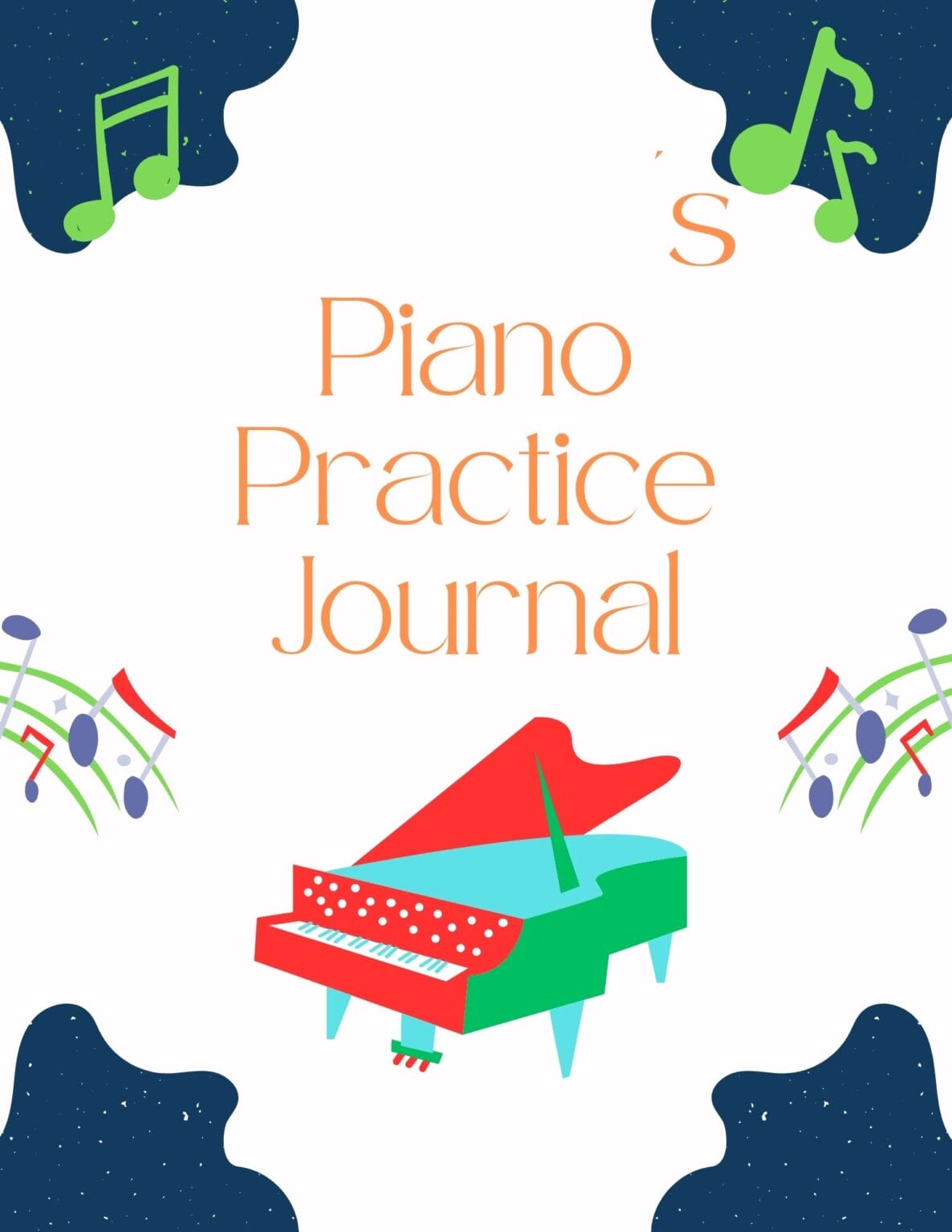 Free Printable Piano Practice Tracking Charts - Saving Talents