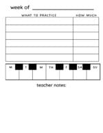 Free Printable Piano Practice Tracking Charts - Saving Talents