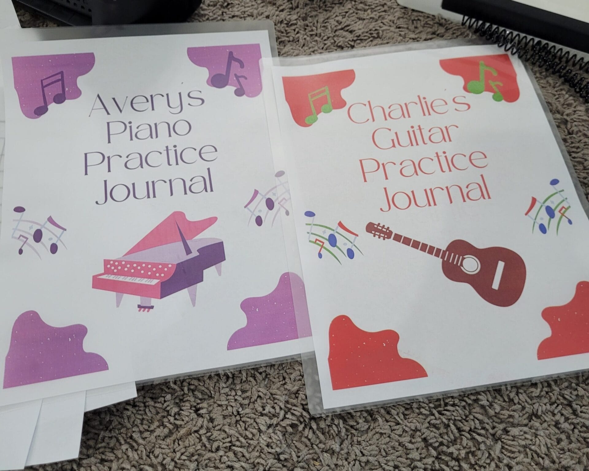 Free Printable Piano Practice Tracking Charts - Saving Talents