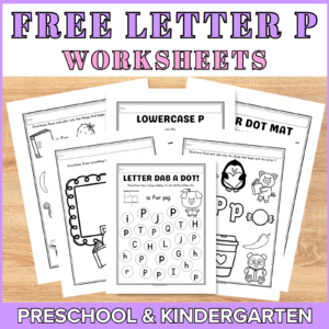 Letter P Printables, Worksheets, Crafts, and Activities - Saving Talents