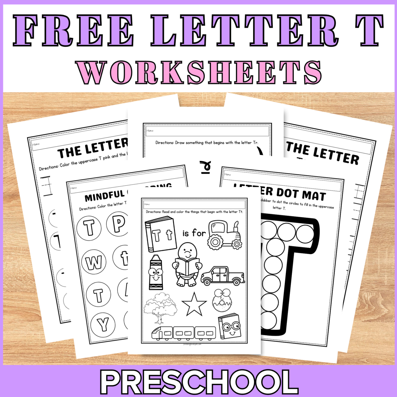 Free Letter T Crafts, Worksheets, Activities, and More - Saving Talents