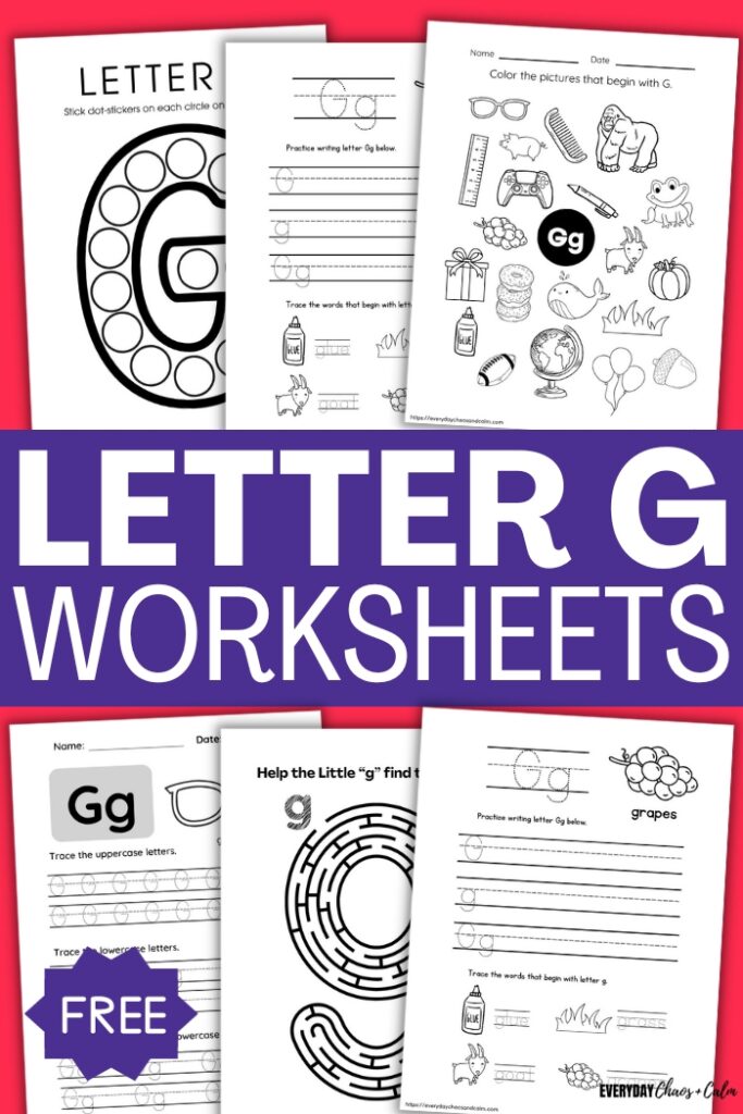 Letter G Crafts, Activities, & Printables - Saving Talents
