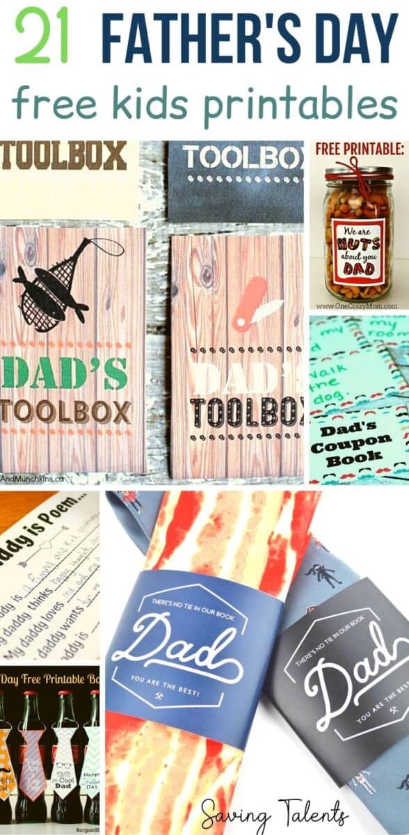 Free Father's Day Printables for Kids you can use right now