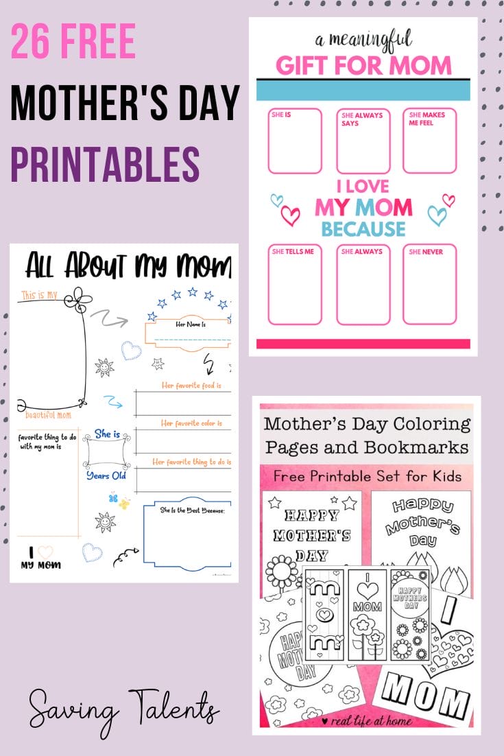 26 Free Mother's Day Printables You Can Use Right Now