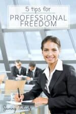 Planning for Professional Freedom in 5 Steps - Saving Talents
