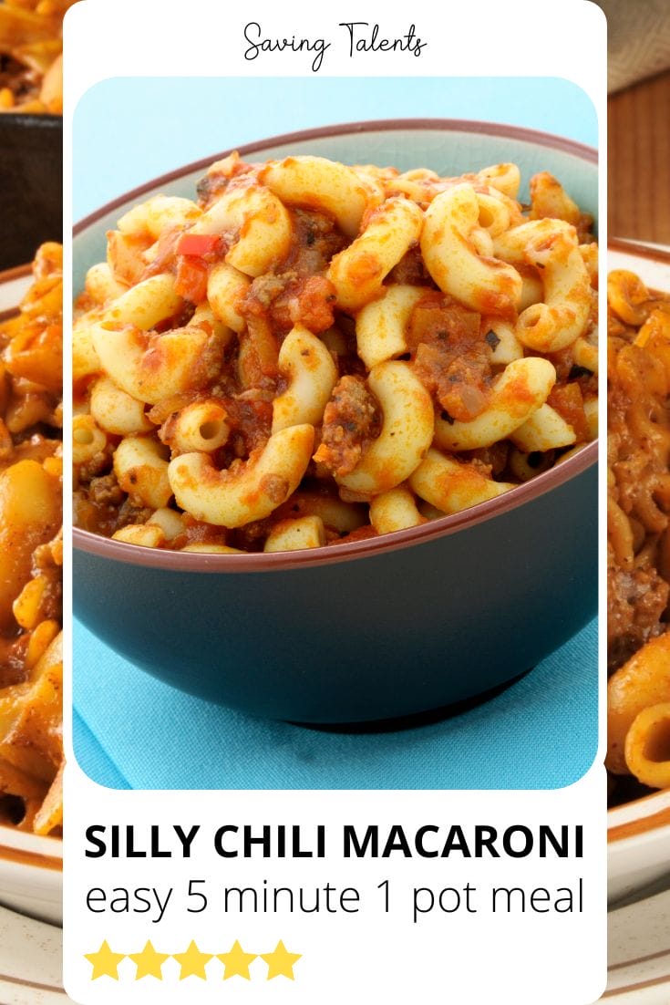 Try My Popular Homemade Silly Chili Macaroni Recipe - Saving Talents