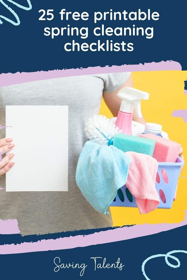 25 Free Printable Spring Cleaning Checklists For Everyone! - Saving Talents