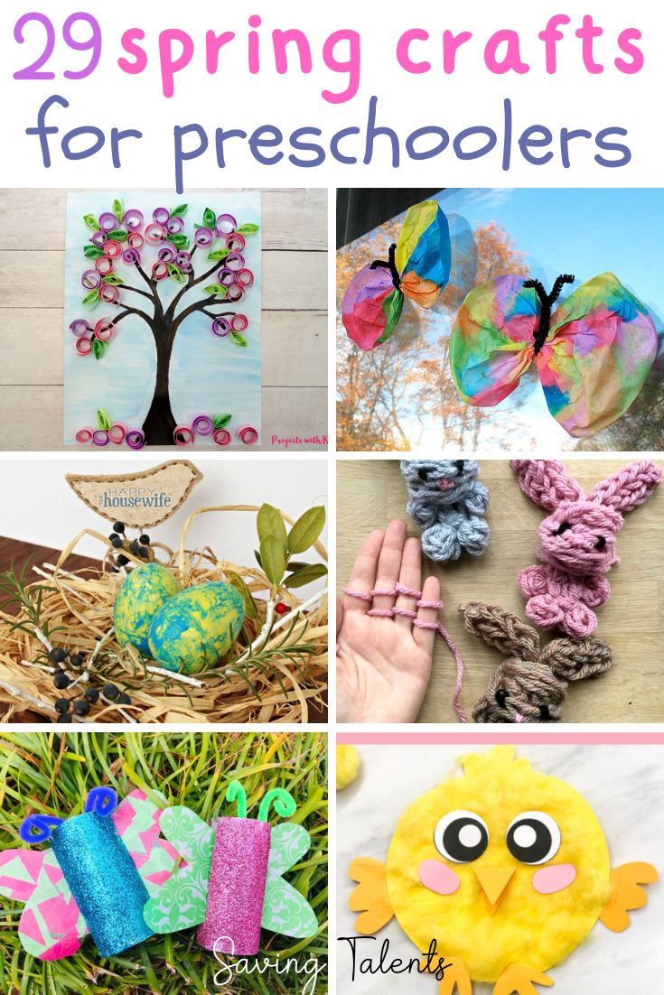 29 Preschool Spring Crafts & Activities for Kids - Saving Talents