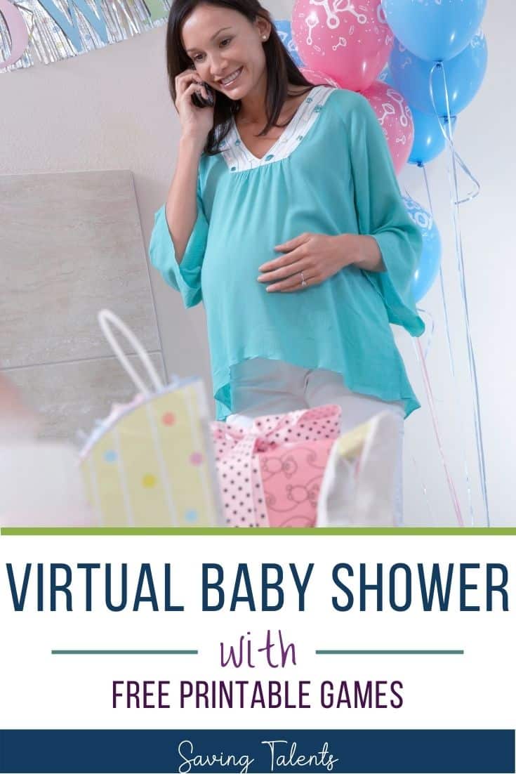 How to Host a Virtual Baby Shower (with free printable games)