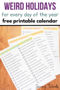 Strange, Quirky & Weird Holidays Calendar You Never Knew Existed ...