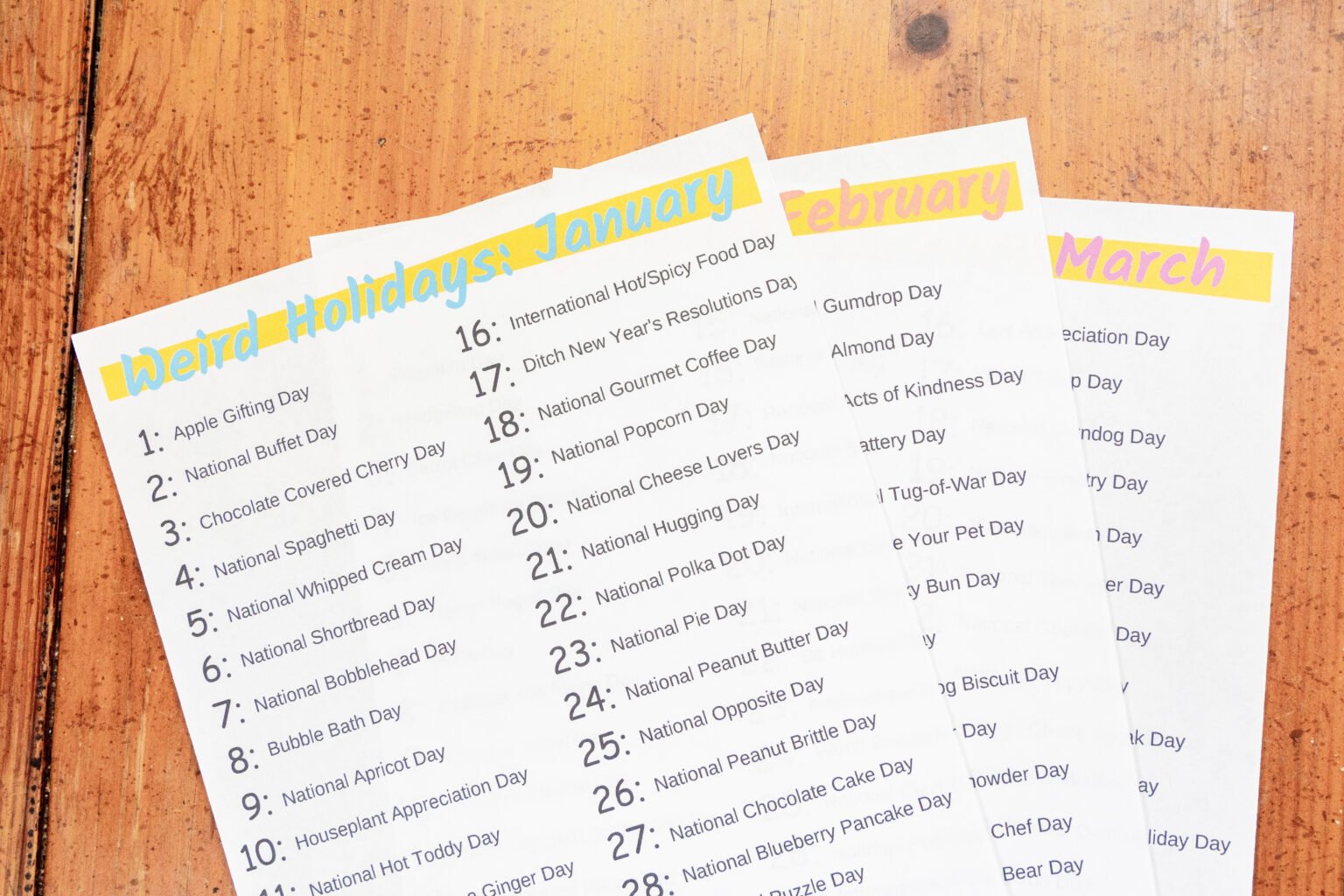 Strange, Quirky & Weird Holidays Calendar You Never Knew Existed ...